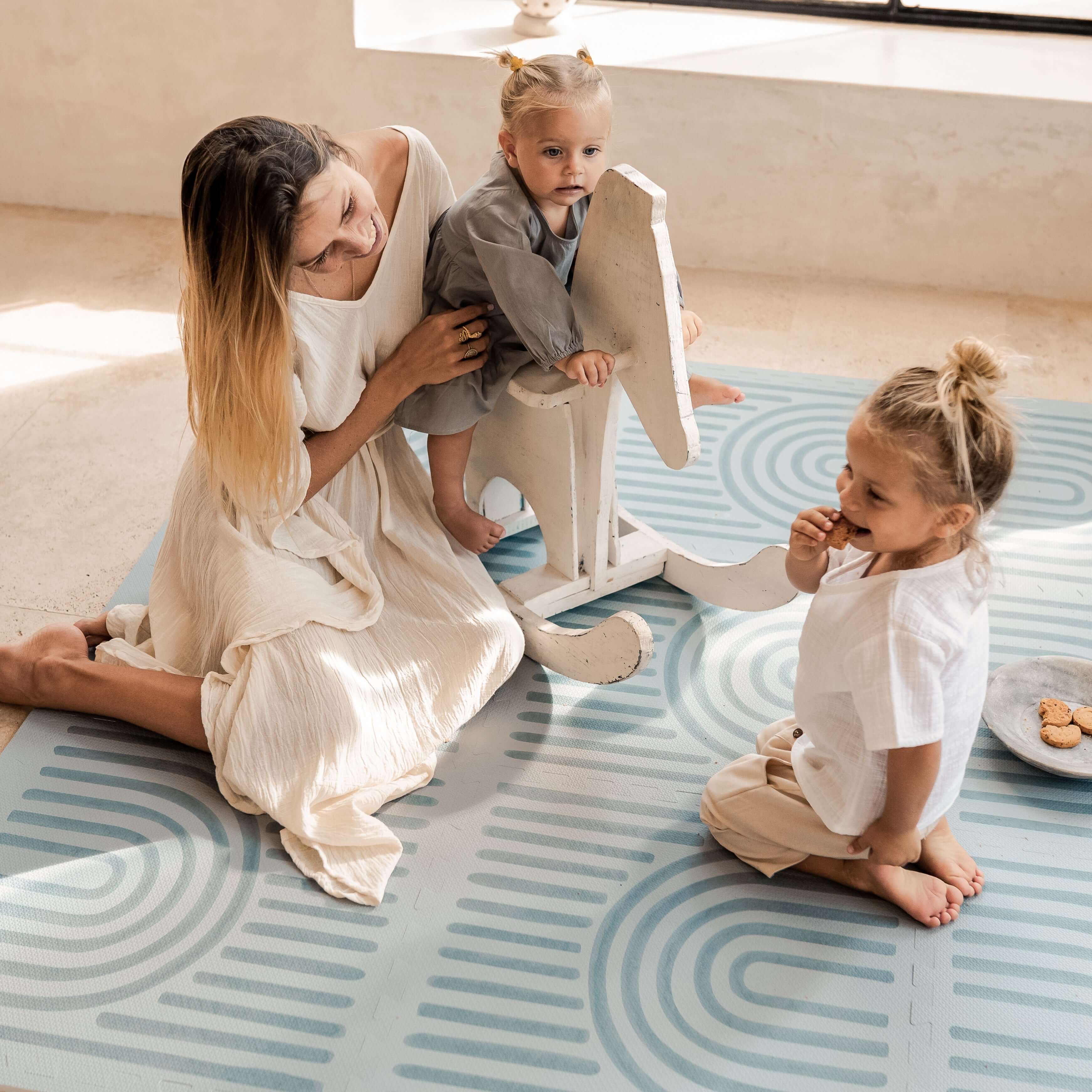 Haven Playmat | Linear - Mineral – Gentle Nursery Shop