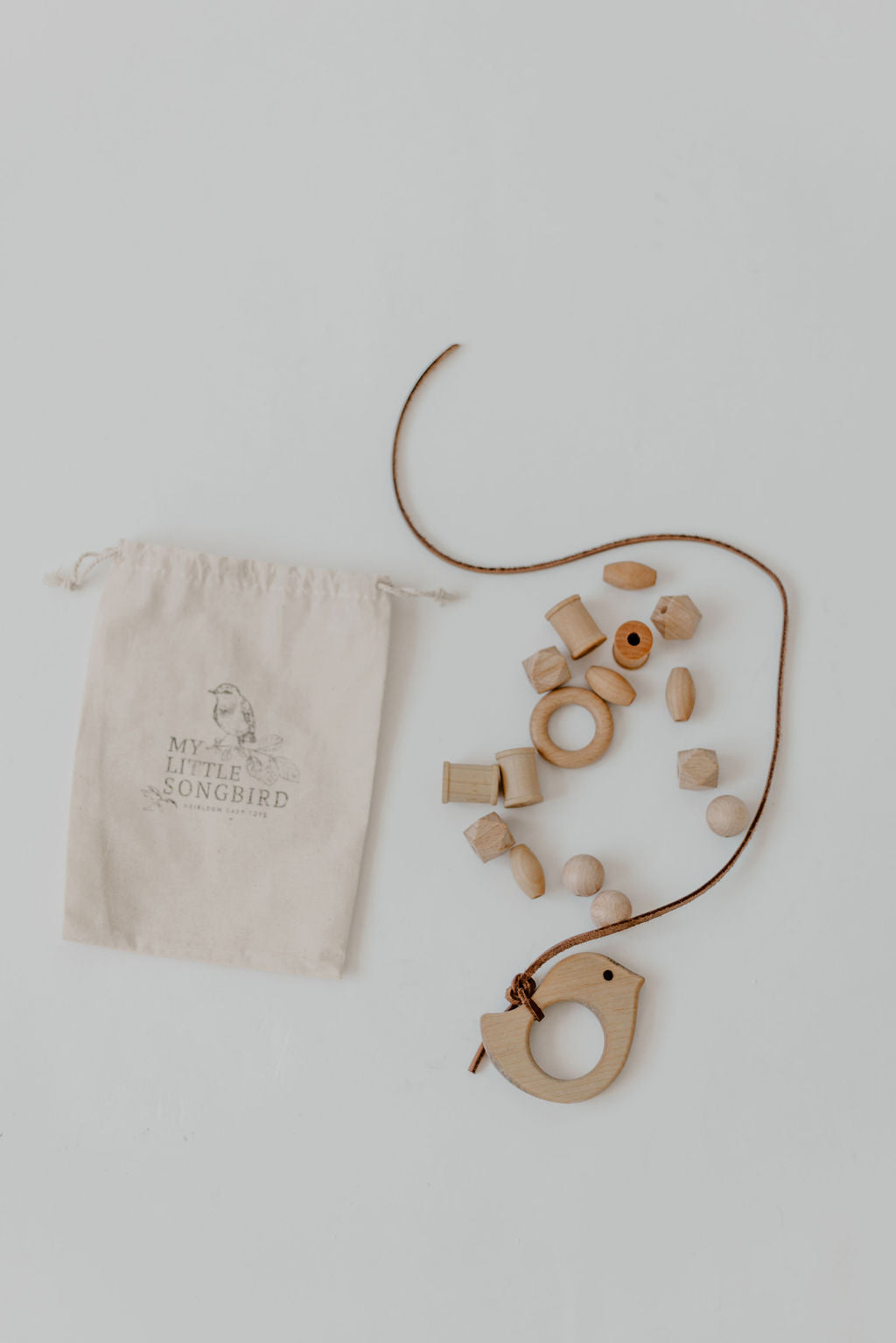 DIY Lacing Kit /wood and leather lacing kit – Gentle Nursery Shop
