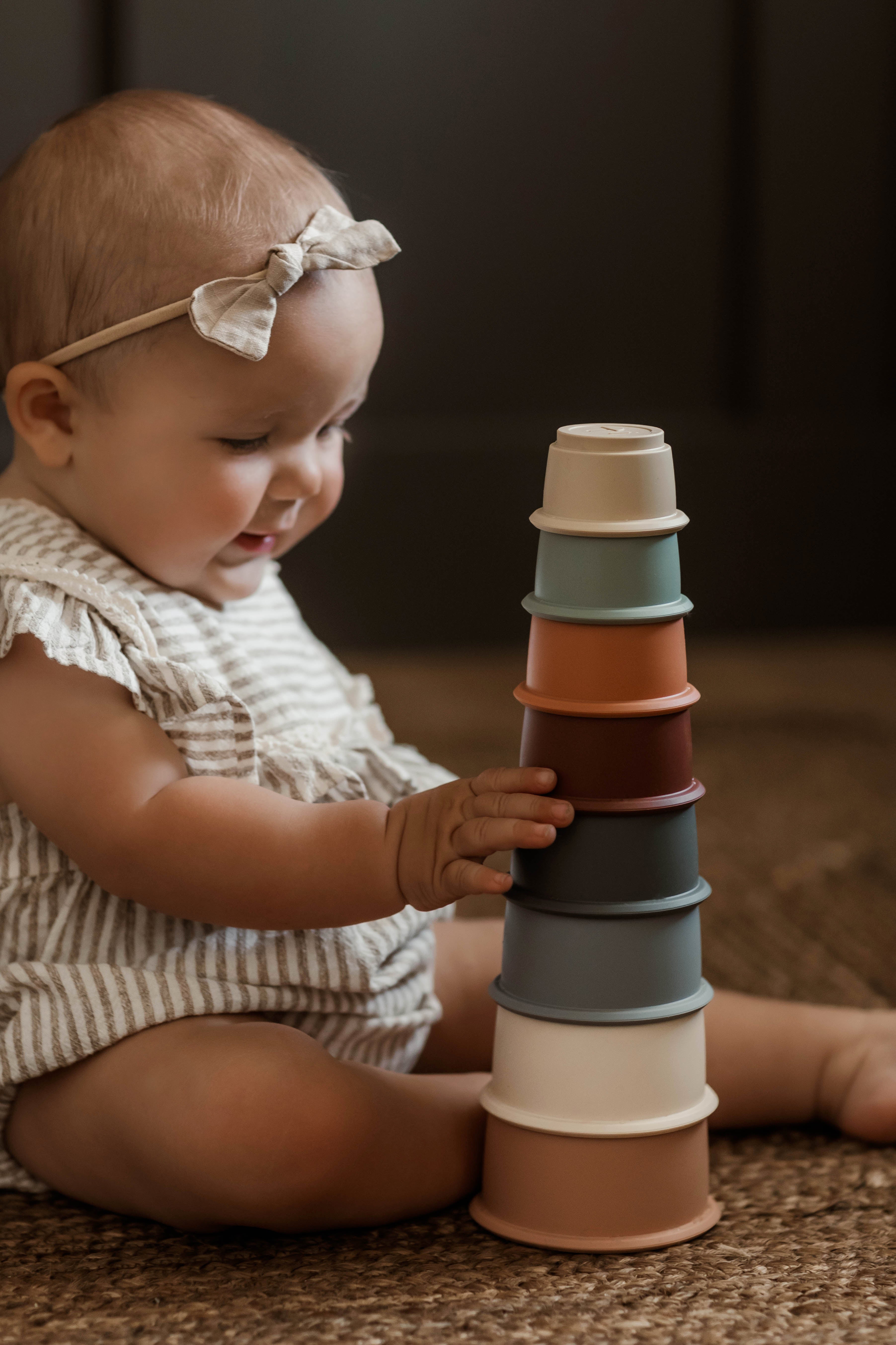 Silicone Cup stacking toy/Stacking toy – Gentle Nursery Shop