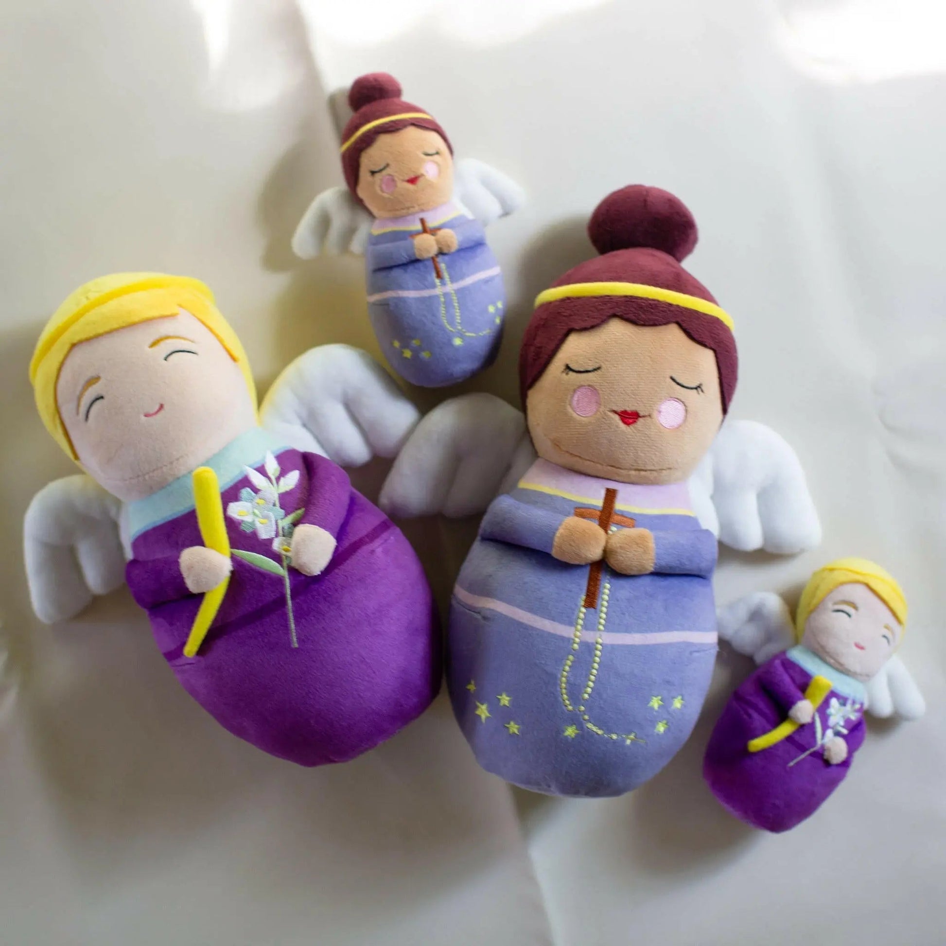 Mini Purple Guardian Angel Plush Doll – Gentle Nursery Shop