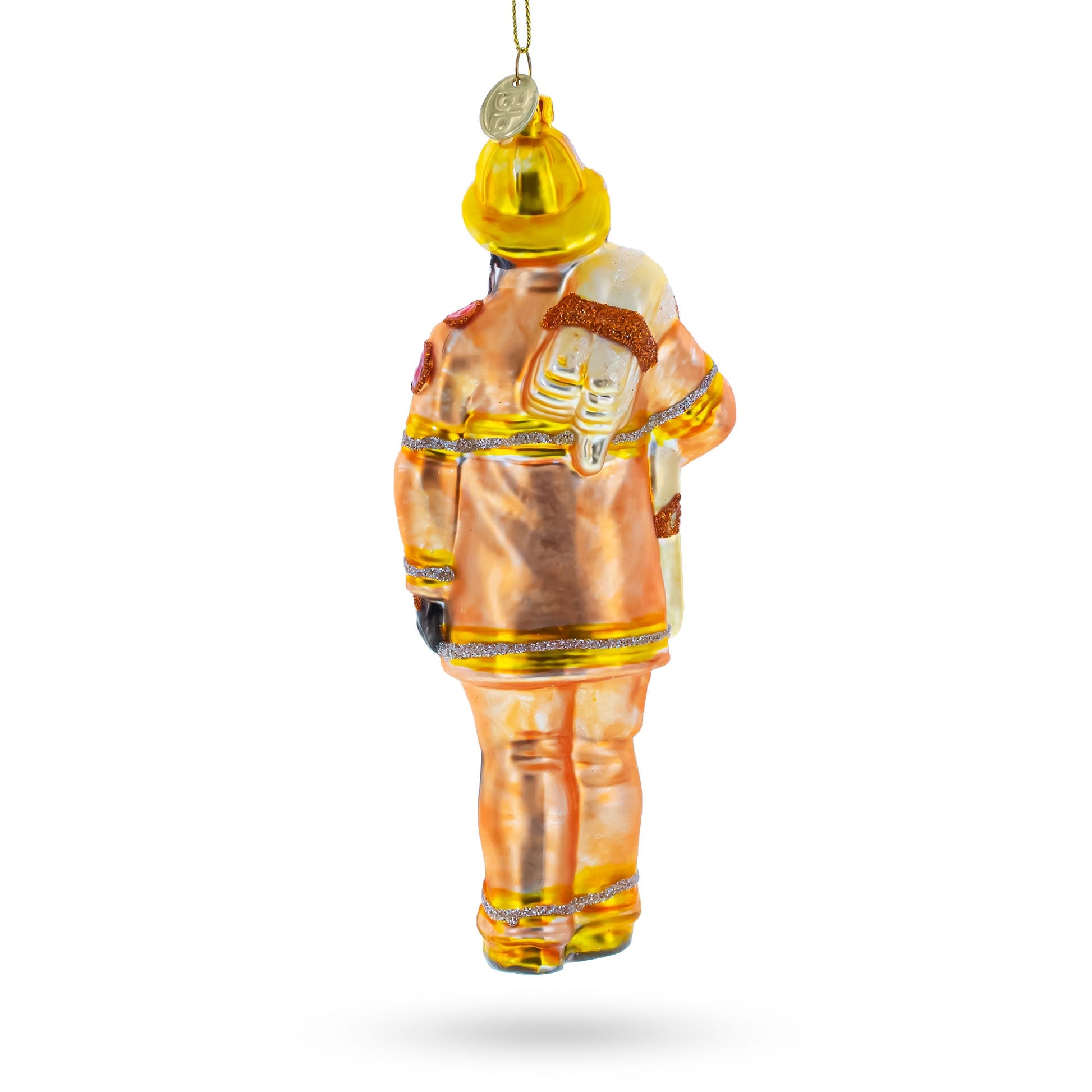 Heroic Fireman with Hose Glass Christmas Ornament – Gentle Nursery Shop