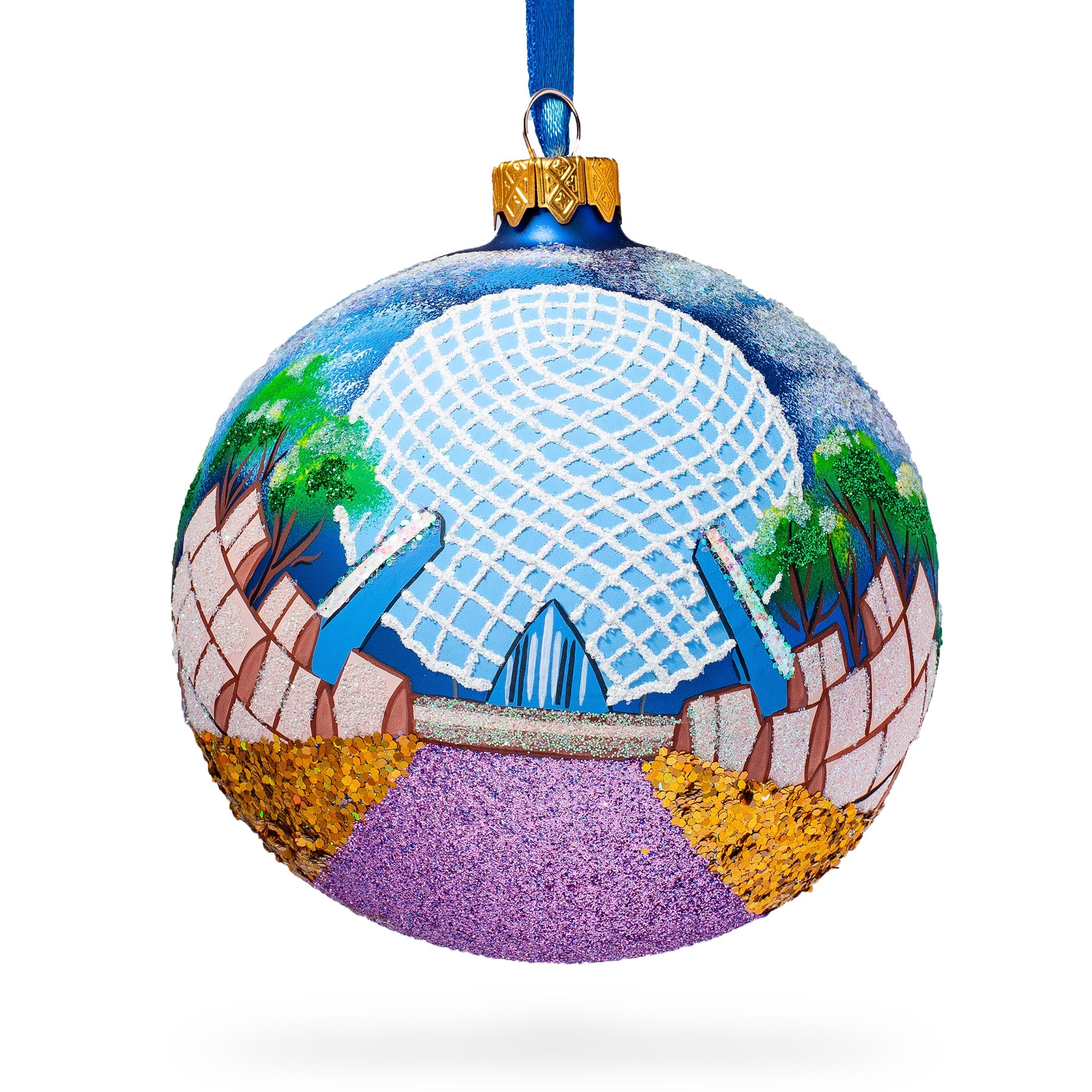 Epcot Park in Orlando, Florida Glass Ball Christmas Ornament 4 Inches ...
