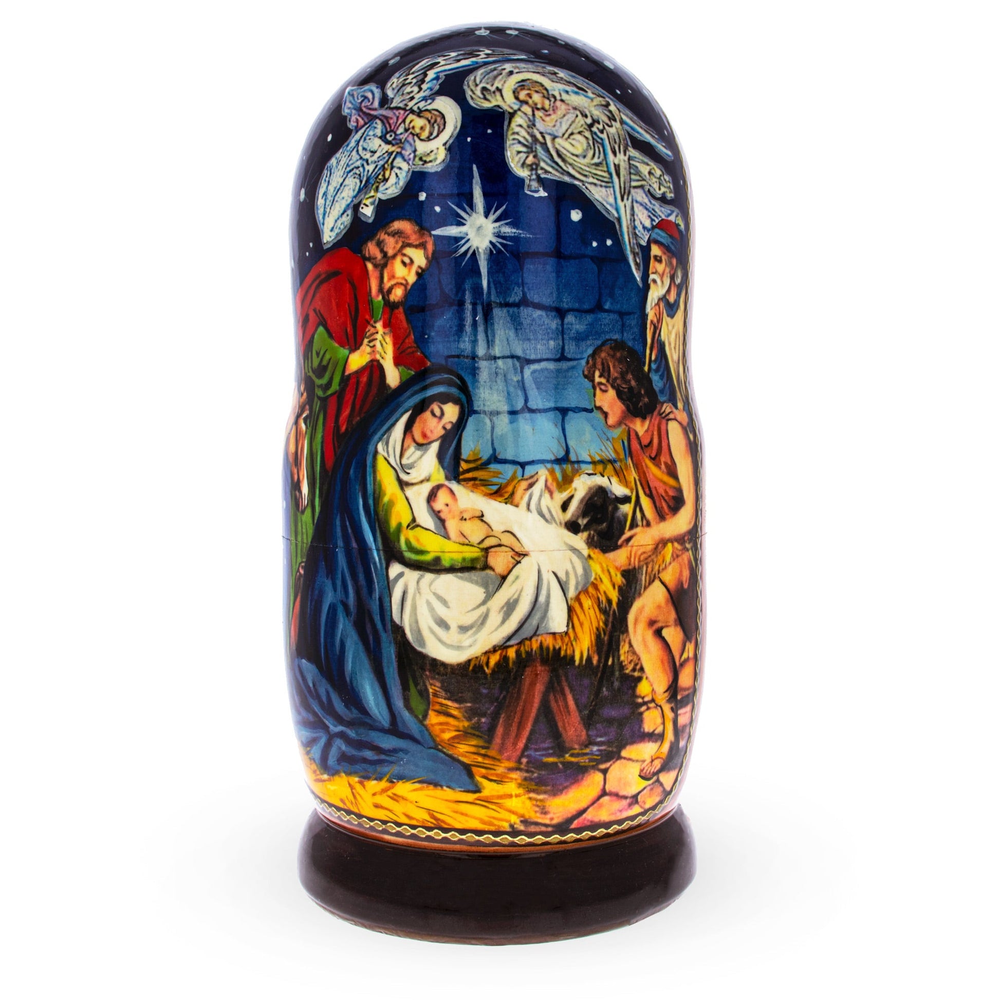 Set of 5 Jesus is Born Nativity Scene Nesting Dolls Matryoshka – Gentle ...